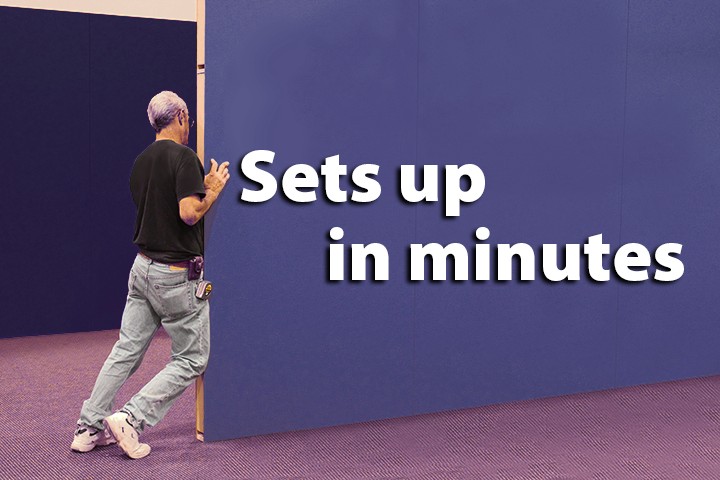 Mobile portable walls set up in minutes | Museum walls, Partitions ...
